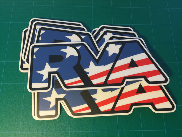 American Flag RVA Sticker | RichmondStickers.com – Custom RVA Stickers ...