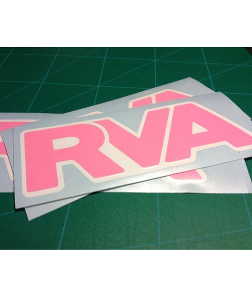 Pink & White RVA Sticker | RichmondStickers.com – Custom RVA Stickers ...